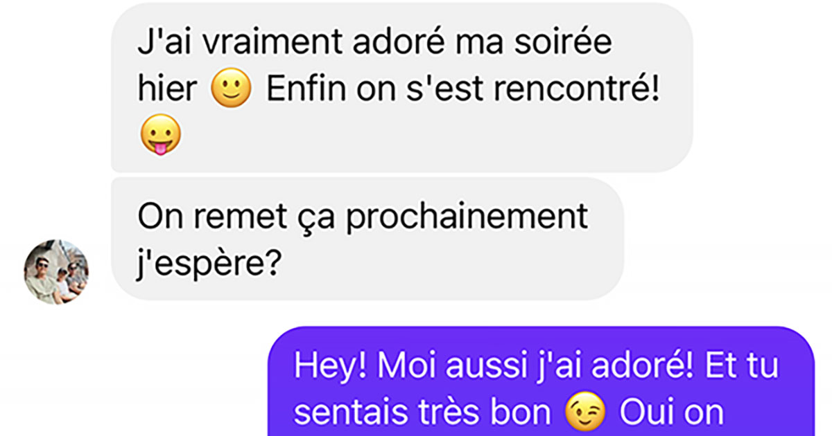 Une fille expose sa conversation avec un "Gars Gentil" beaucoup trop ...