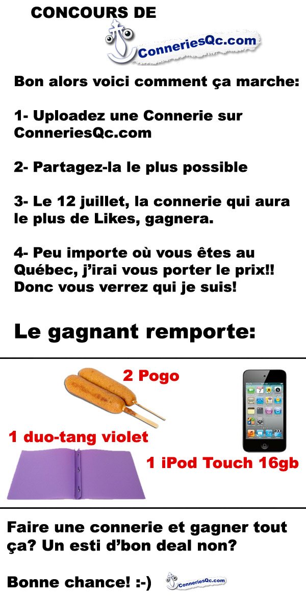 concour - ConneriesQc