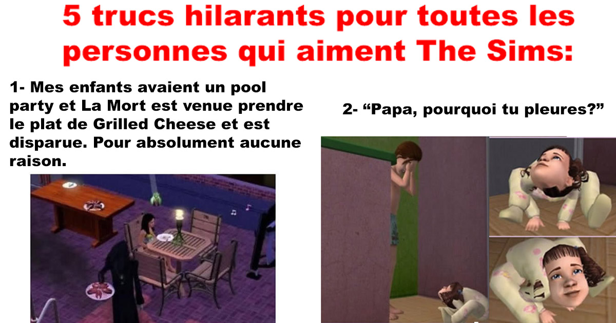 5 trucs hilarants pour toutes les personnes qui aiment The Sims