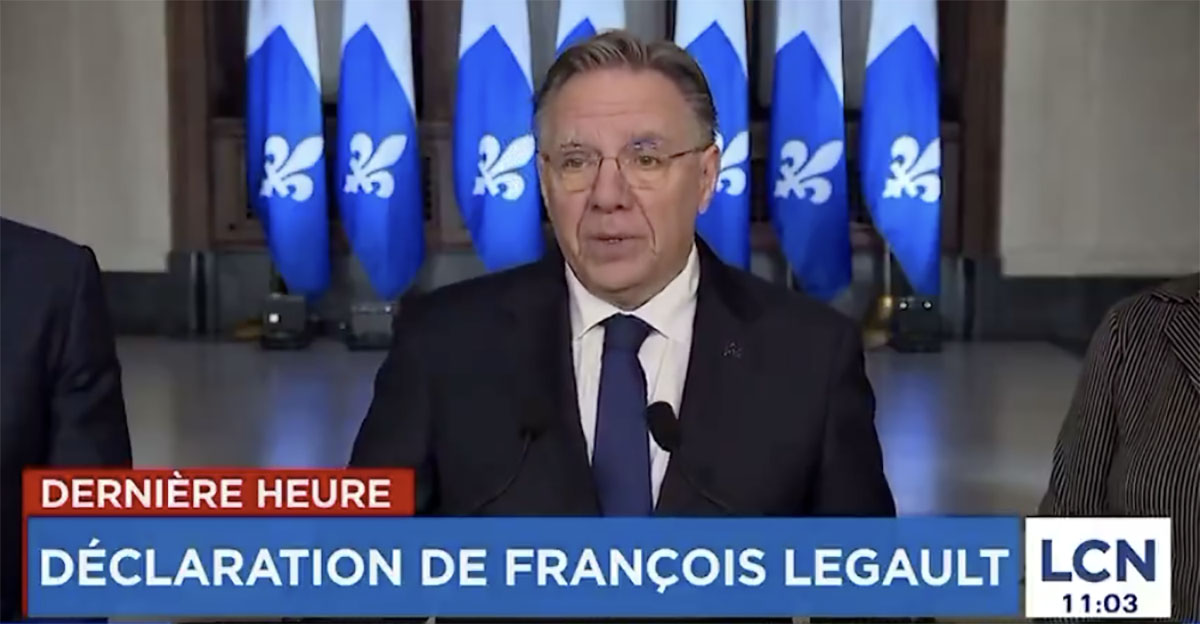 François Legault annonce malheureusement sa démission