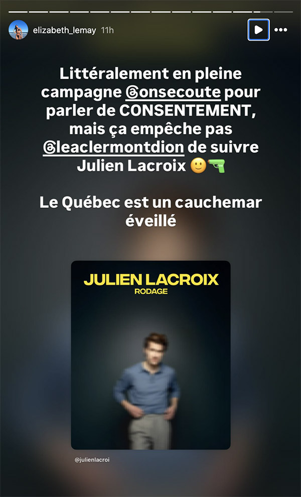 Une guerre éclate entre Elizabeth Lemay et Lea Clermont-Dion concernant ...