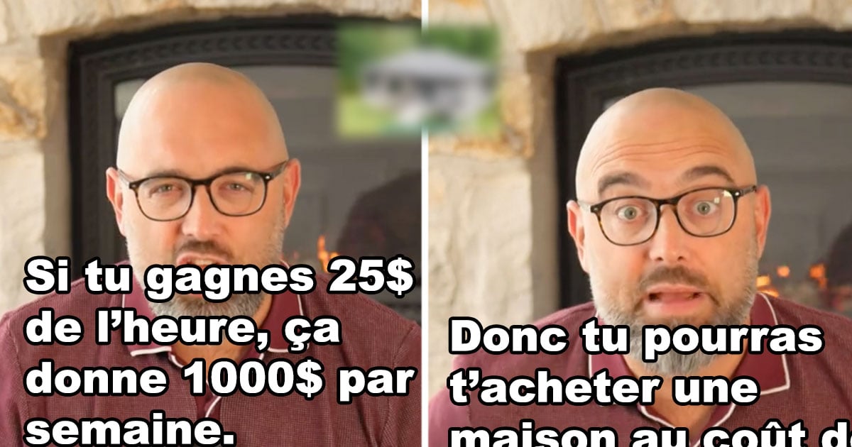 Un homme dévoile le genre de maison que vous pouvez vous acheter avec ...