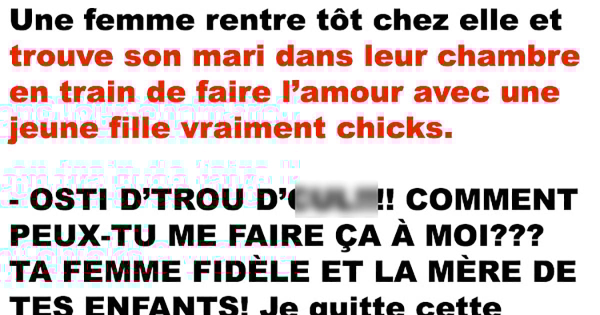 Son Mari La Trompe Avec Une Jeune Femme Vraiment Belle