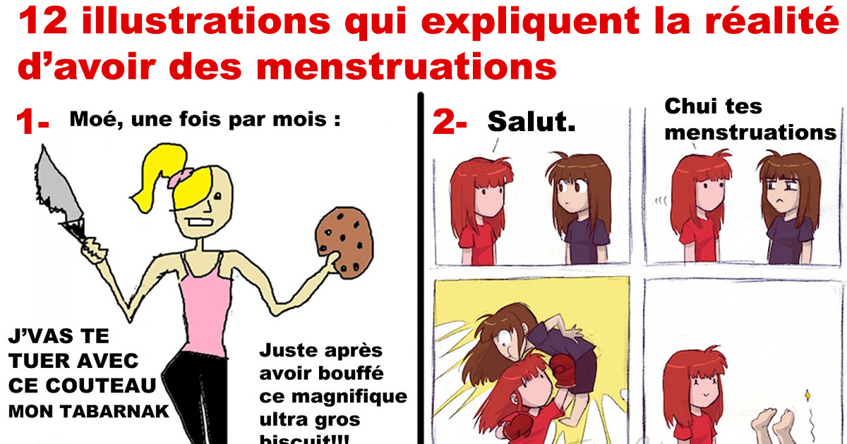 12 illustrations qui expliquent la réalité d’avoir des menstruations