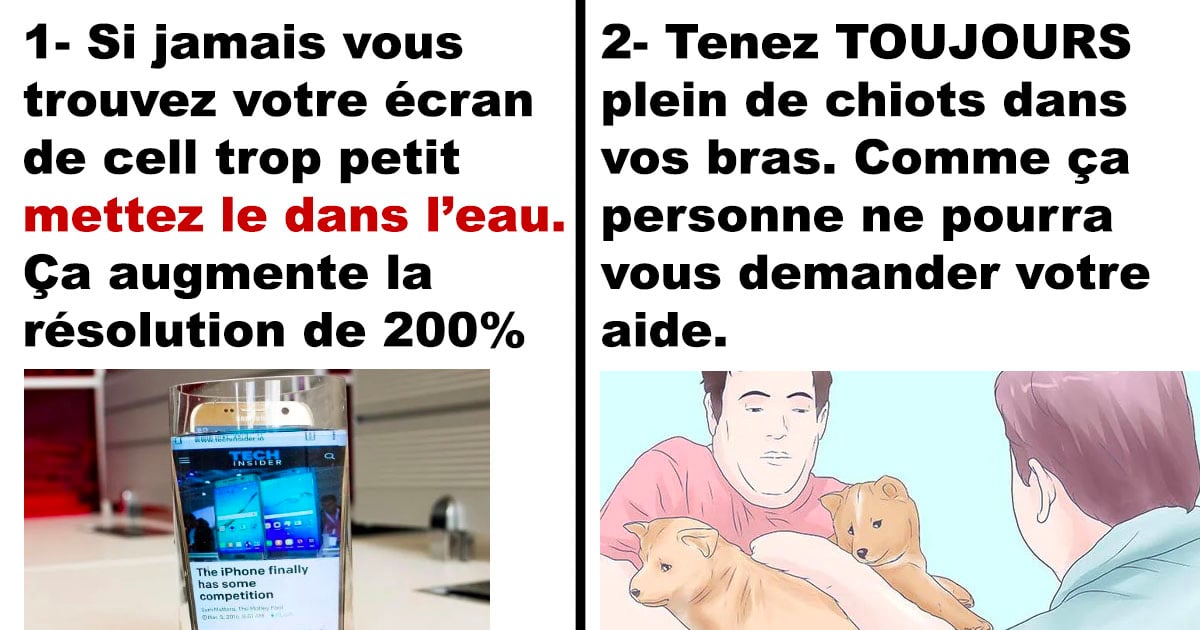 8 conseils de marde pour la vie de tous les jours