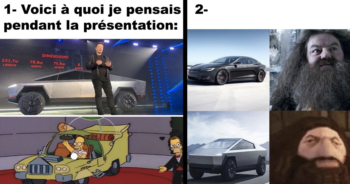 14 blagues hilarantes du nouveau Cybertruck de Tesla