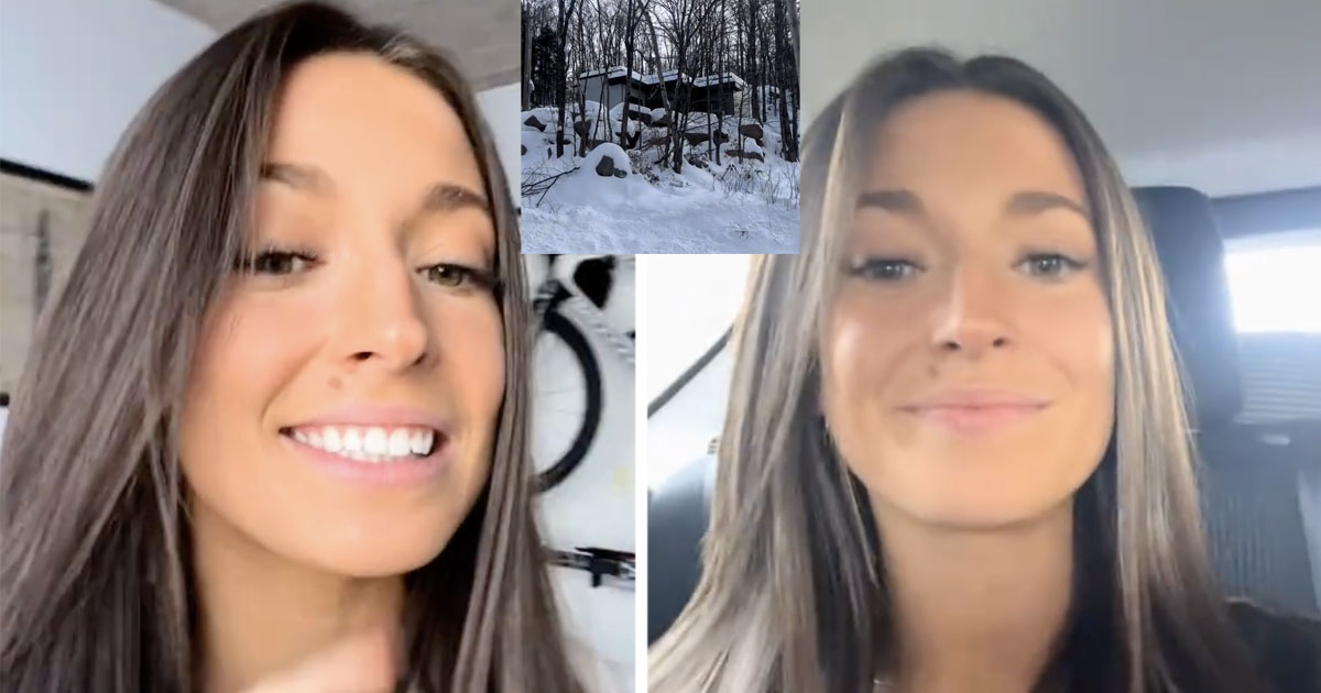 Solène d'Occupation Double nous montre à quoi ressemble le chalet qu ...