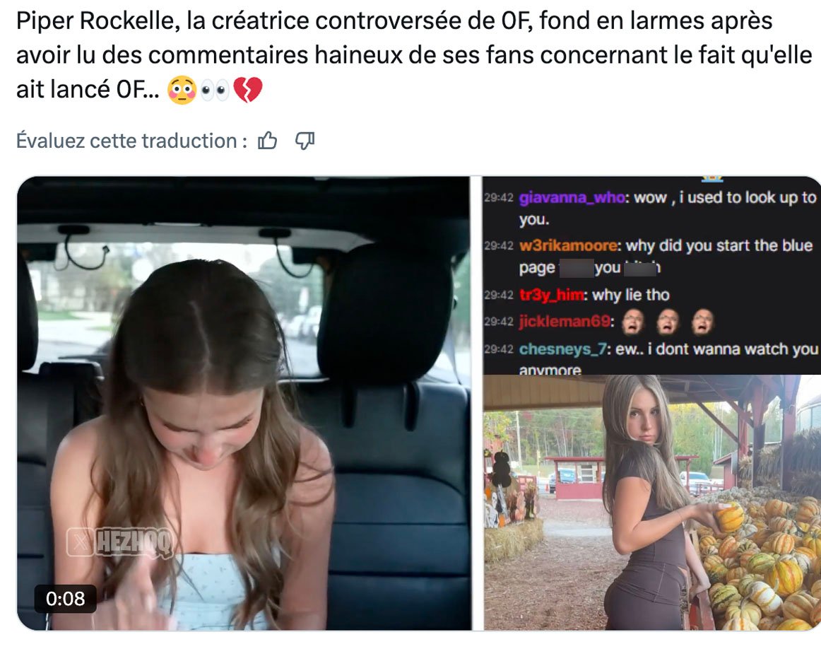 L'influenceuse qui a généré 3,2 millions $ en 24 heures sur OnlyFans ...